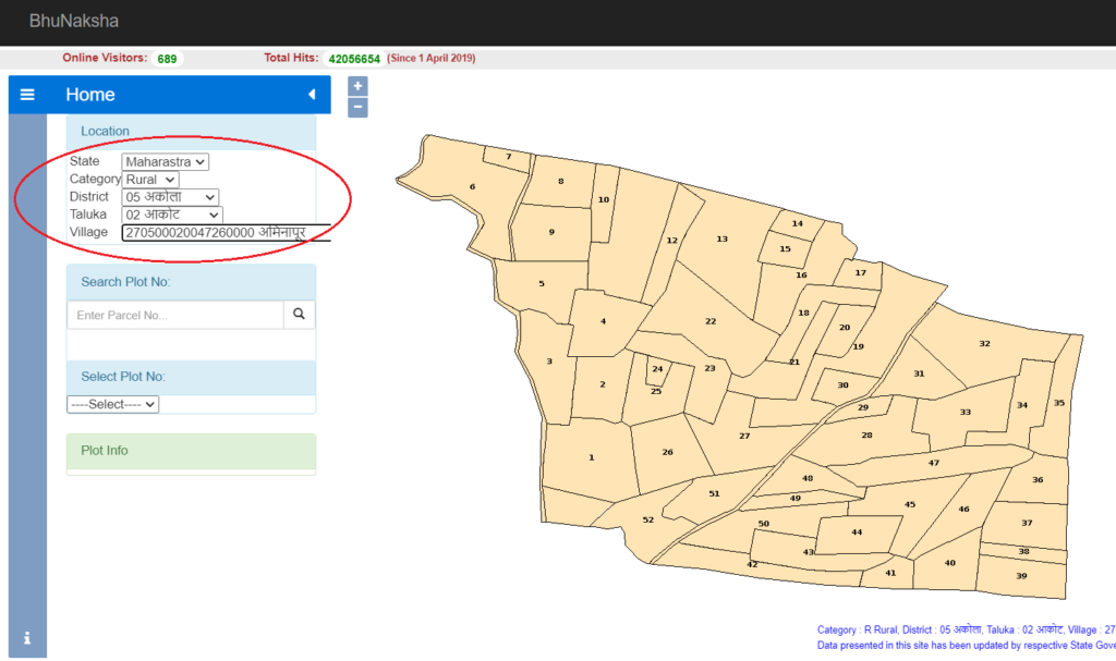 Mahabhunakasha (महाभूनकाशा) 2025 Bhu Naksha Maharashtra